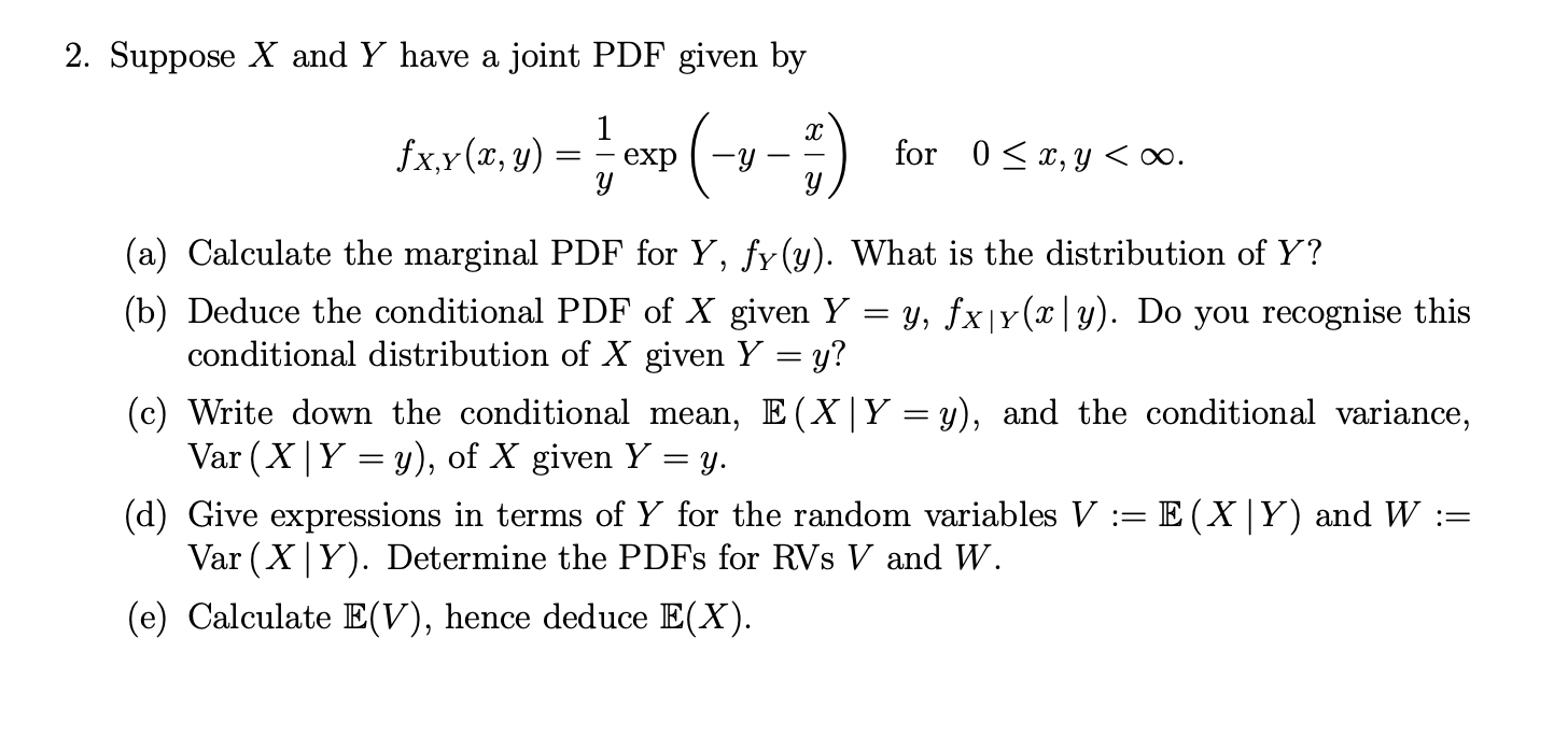 Solved Suppose x ﻿and Y ﻿have a joint PDF given | Chegg.com