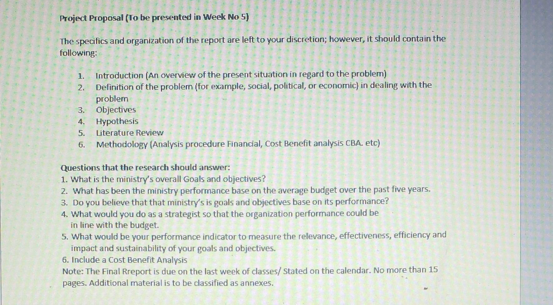 Solved This is a project Proposal for Plulic Finance. Can | Chegg.com