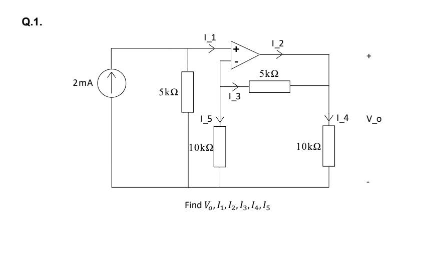 Solved Find Vo,I1,I2,I3,I4,I5 | Chegg.com