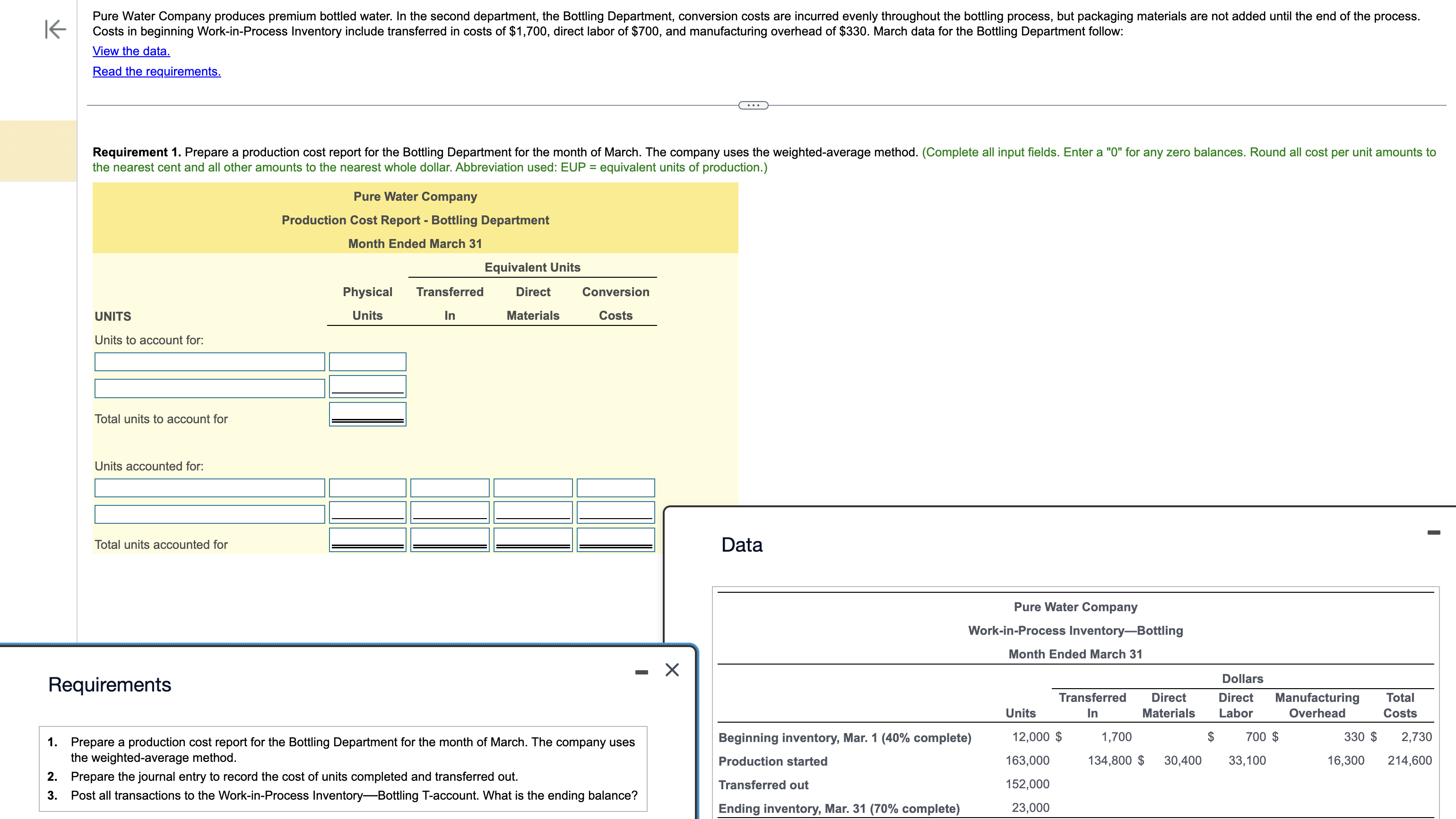 Solved Costs in beginning Work-in-Process Inventory include | Chegg.com