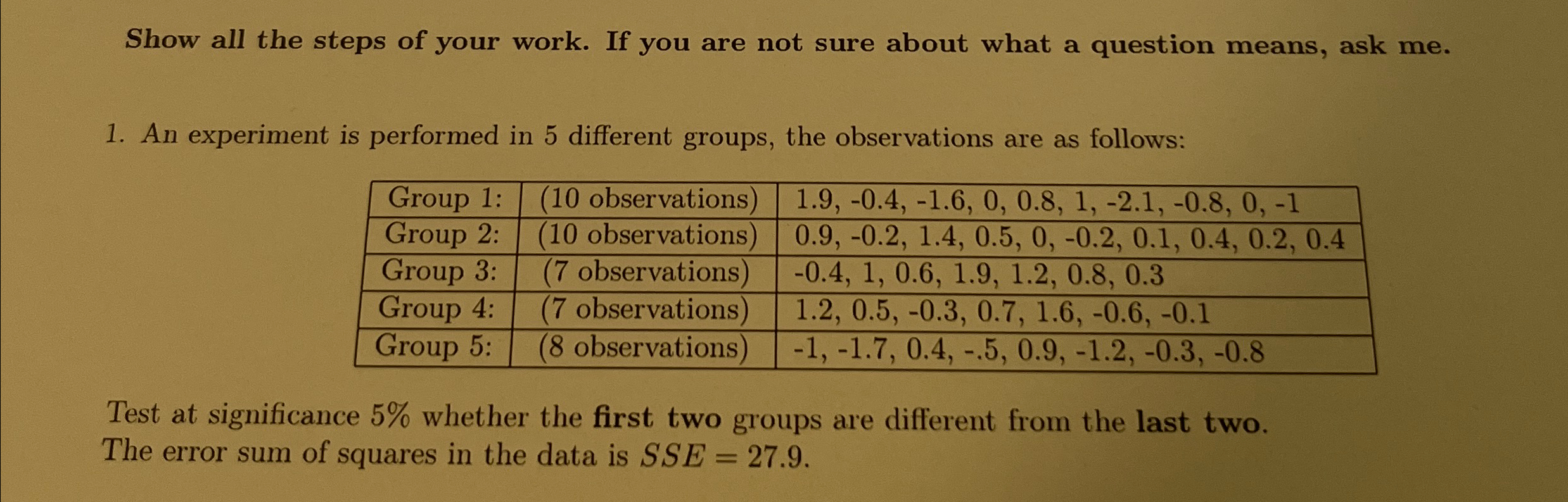 Solved Show all the steps of your work. If you are not sure | Chegg.com