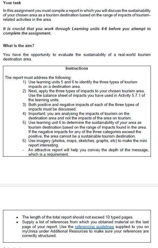 Solved Your task In this assignment you must compile a | Chegg.com