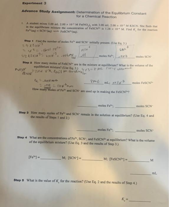 Solved Advance Study Assignment: Determination of the | Chegg.com
