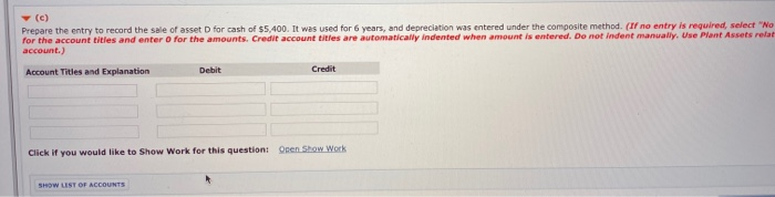 Solved Exercise 11-09 (Part Level Submission) Presented | Chegg.com