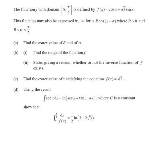 Solved The Functionſ With Domain [0 1] Is Defined By F X