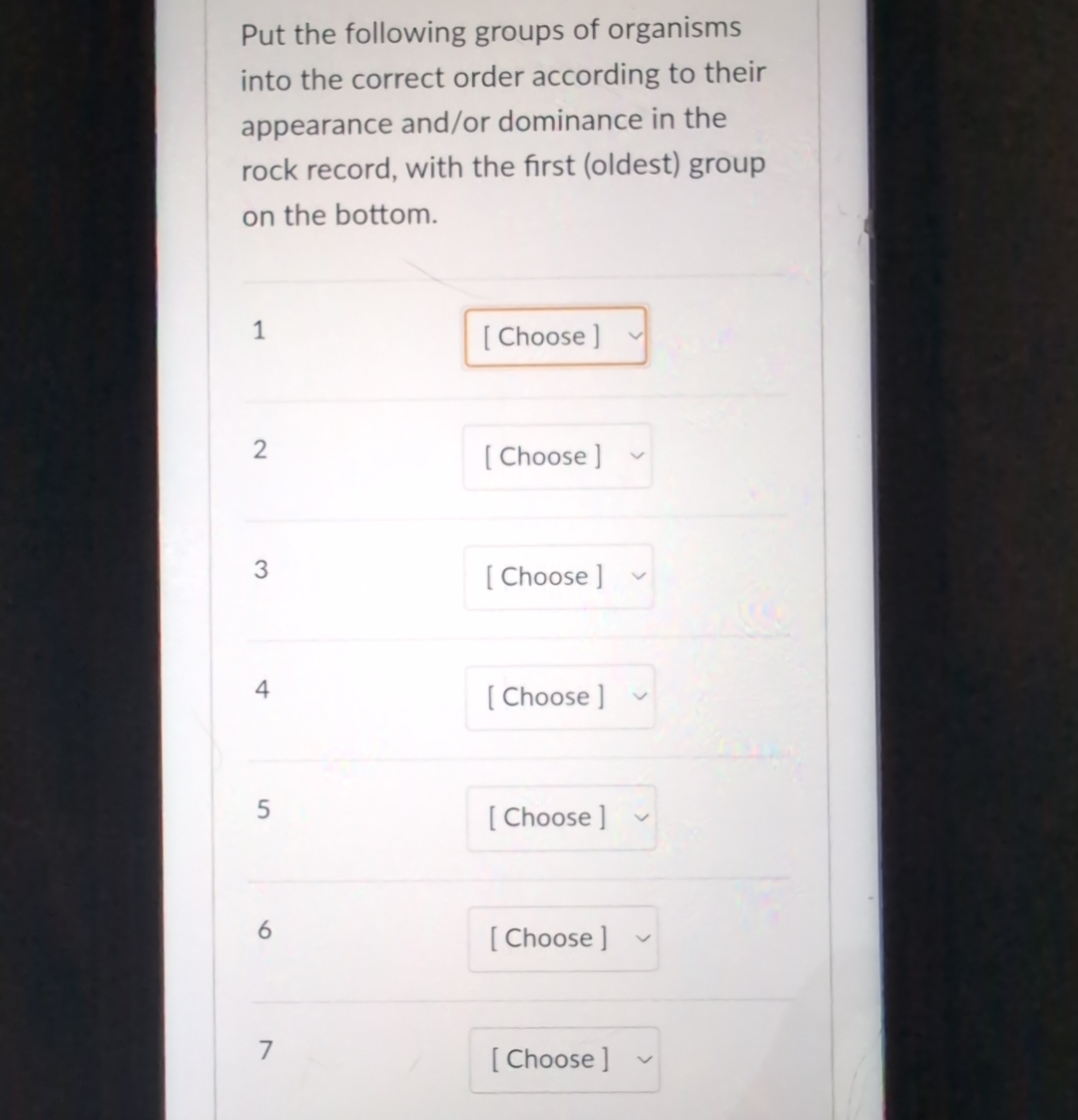 Solved Put the following groups of organisms into the | Chegg.com