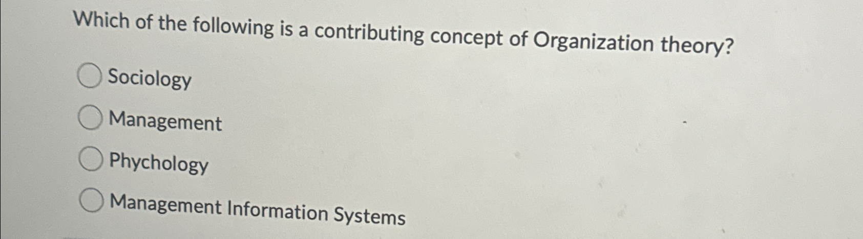 Solved Which of the following is a contributing concept of | Chegg.com