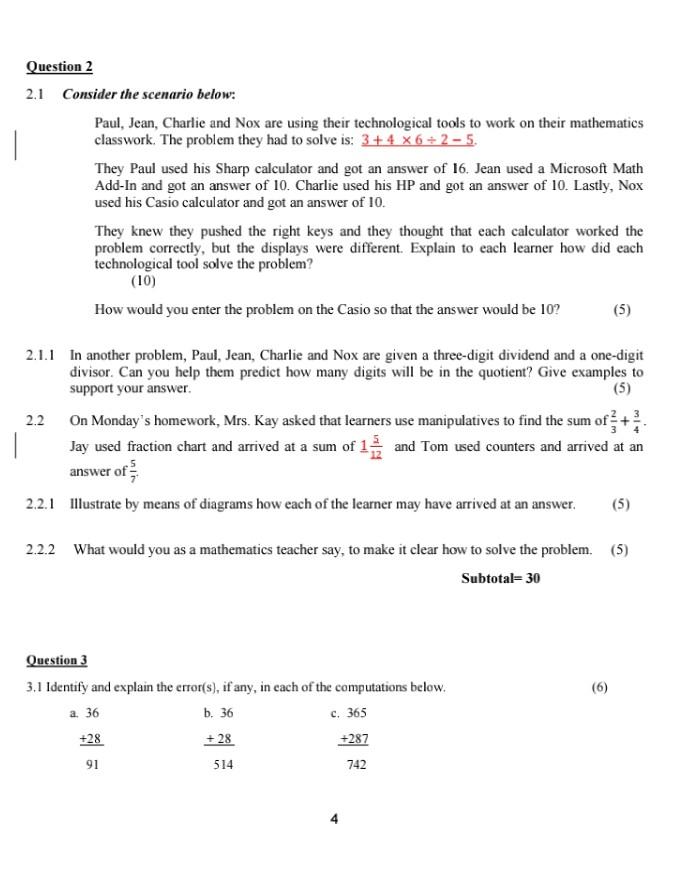 Solved Question 2 2.1 Consider the scenario below: Paul, | Chegg.com