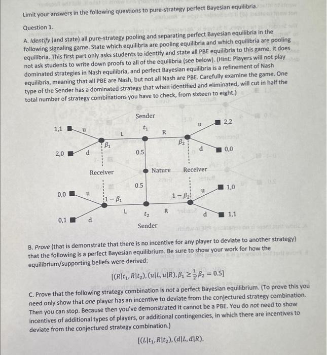 Solved Limit your answers in the following questions to | Chegg.com