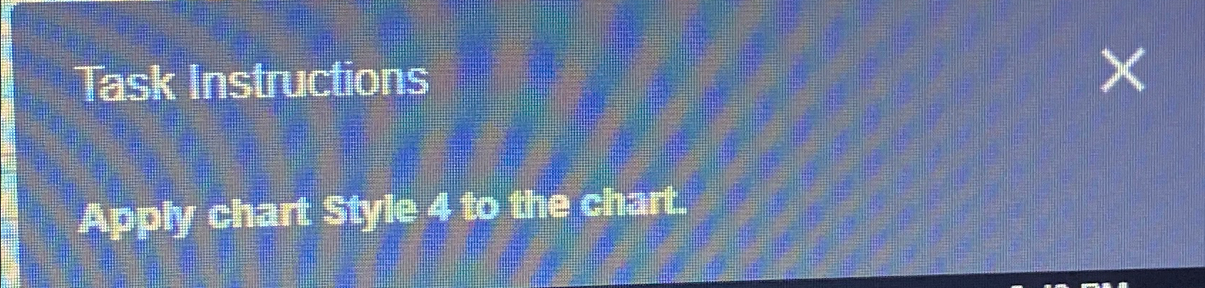Solved Task InstructionsApoly chart style 4 ﻿to the chart. | Chegg.com