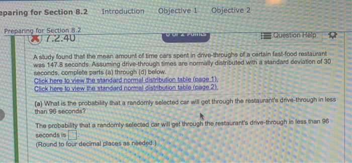 Solved eparing for Section 8.2 Introduction Objective 1 | Chegg.com