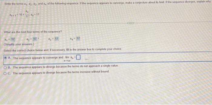 Solved Write the terms a a1,a2. a3. and a 4 of the following | Chegg.com