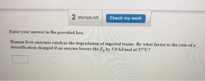 Solved 2 attempts left Check my work Enter your answer in | Chegg.com