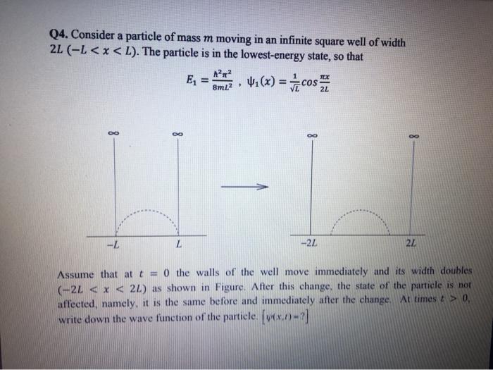 Solved Q4. Consider a particle of mass m moving in an | Chegg.com
