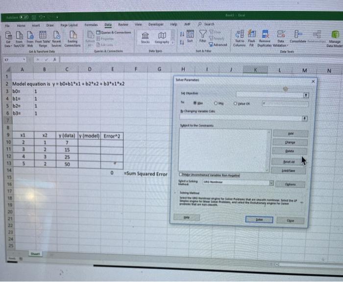 Solved You Are Trying To Fit A Non Linear Model To Some Data