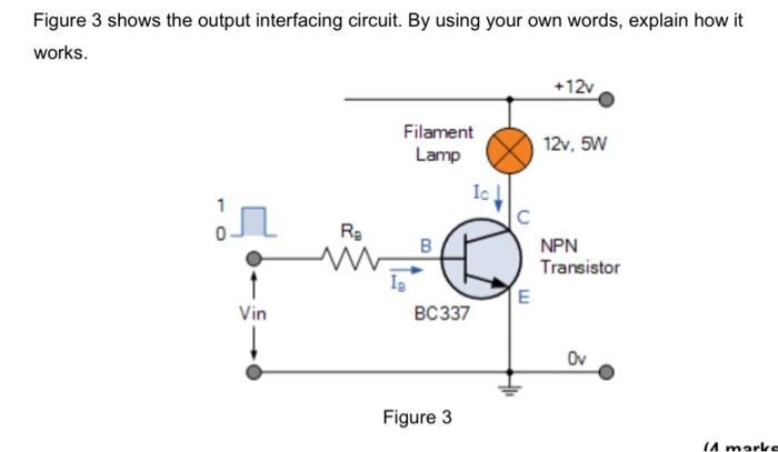 Solved Figure 3 shows the output interfacing circuit. By | Chegg.com
