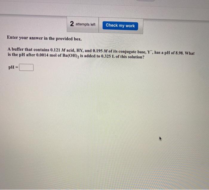 Solved 2 attempts left Check my work Enter your answer in | Chegg.com