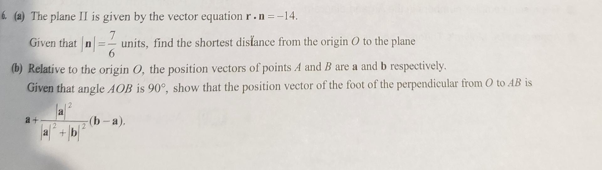 Solved (a) ﻿The plane Π ﻿is given by the vector equation | Chegg.com