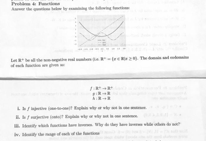 Solved Problem 4: Functions Answer the questions below by | Chegg.com