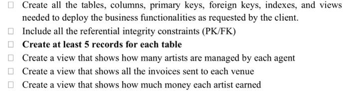 Solved translate logical diagram into a physical database | Chegg.com
