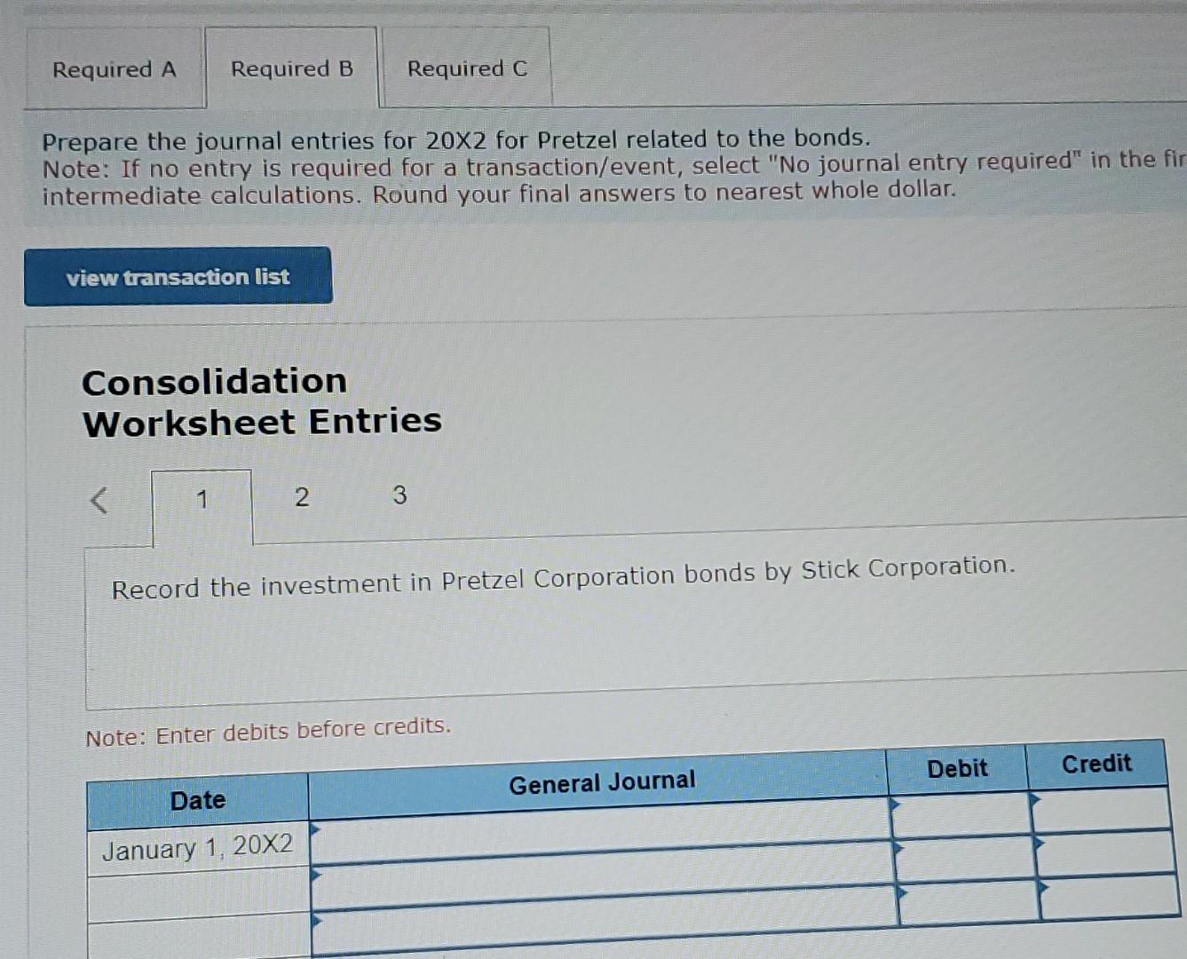 Solved Prepare the worksheet consolidation entries needed on | Chegg.com