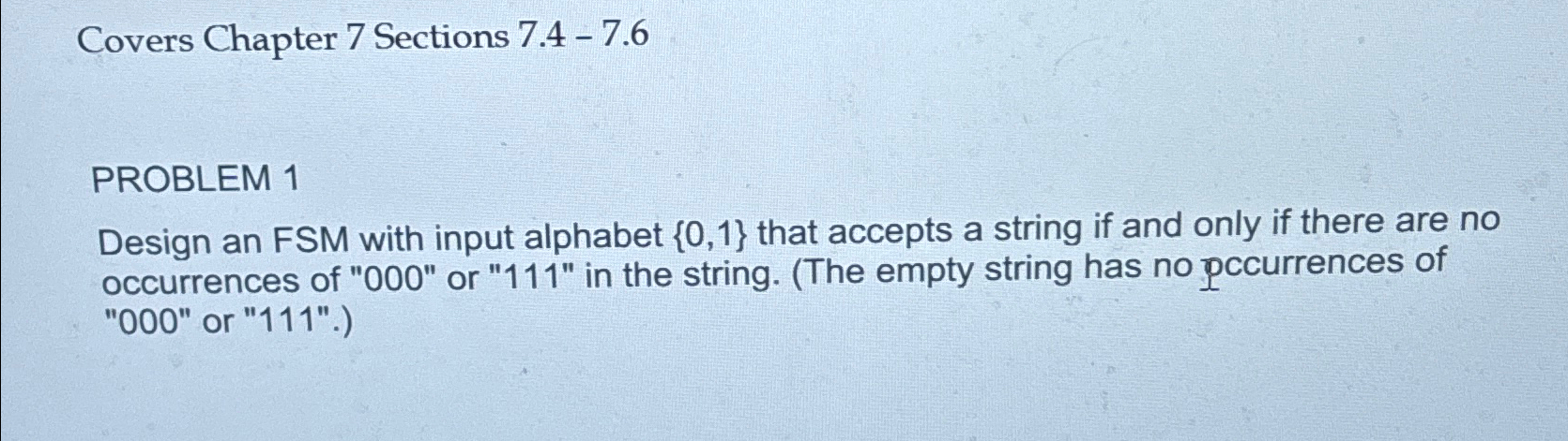 Solved Covers Chapter 7 ﻿Sections 7.4 - 7.6PROBLEM 1Design | Chegg.com