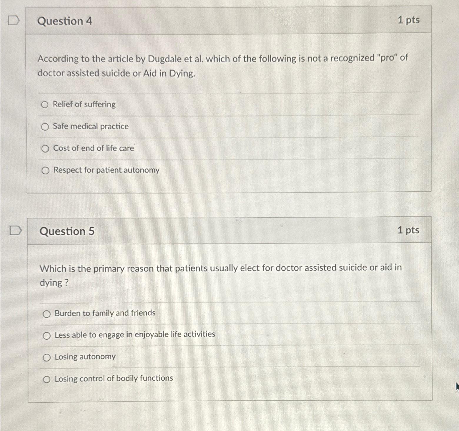 Question 41 ﻿ptsAccording to the article by Dugdale | Chegg.com