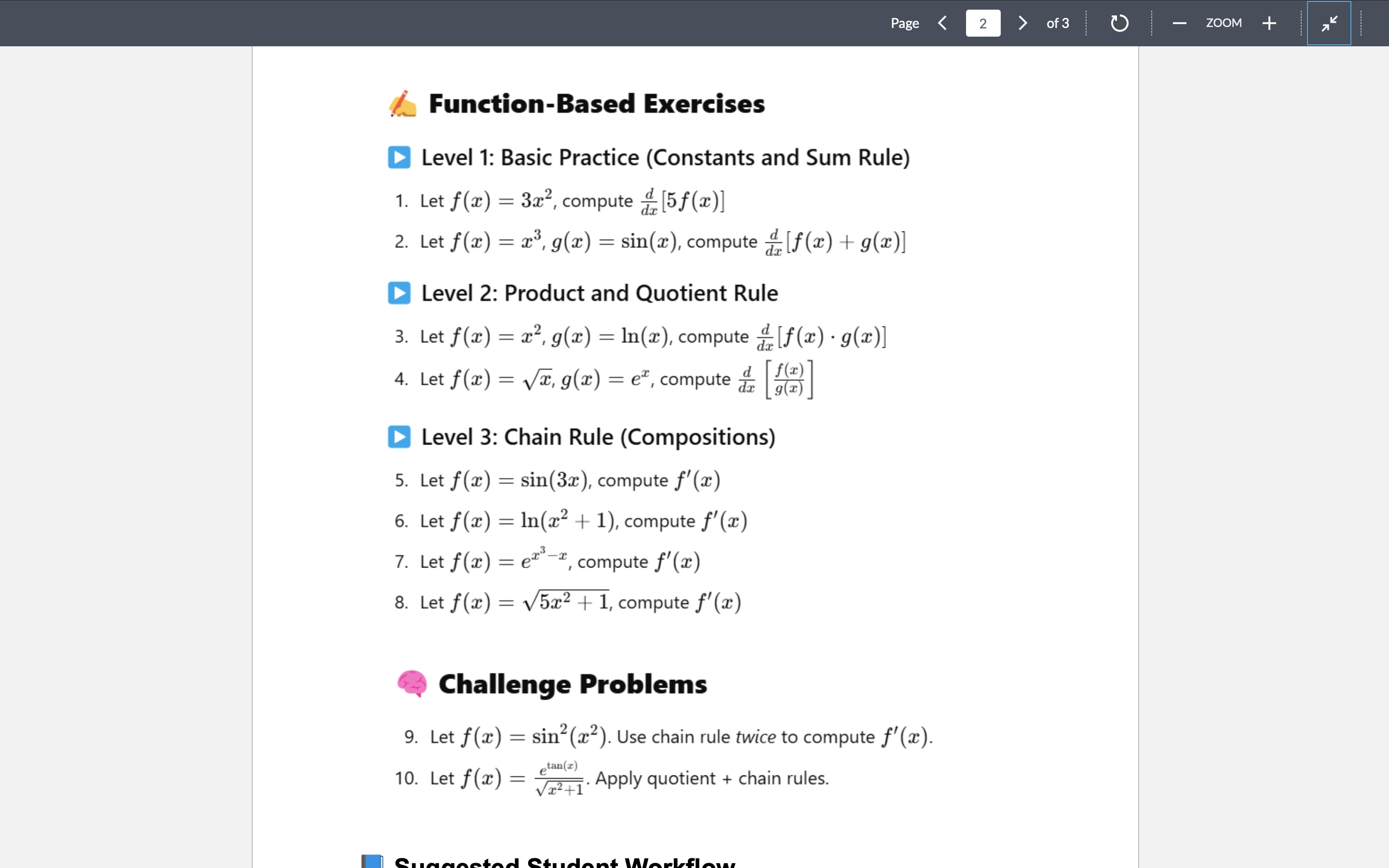 Solved Function-Based ExercisesLevel 1: Basic Practice | Chegg.com