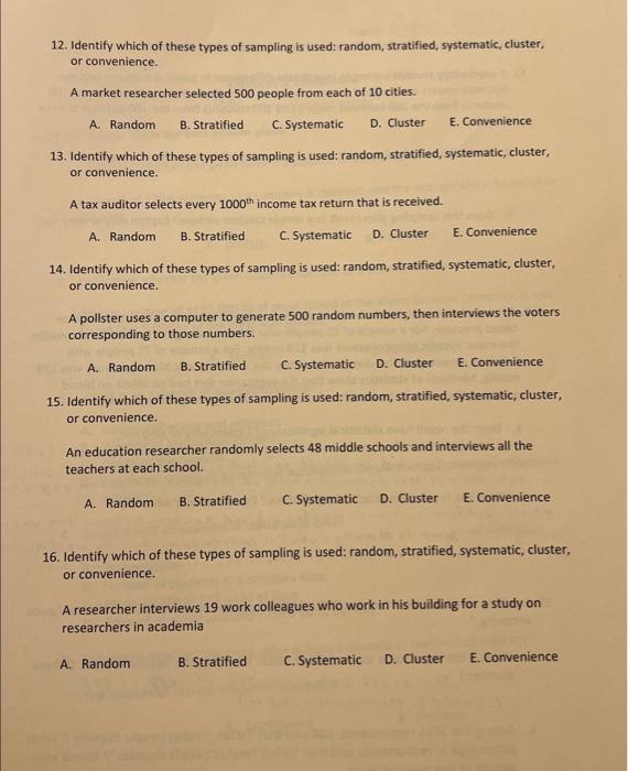 Solved Multiple Choice: Circle the best answer given. 1. | Chegg.com