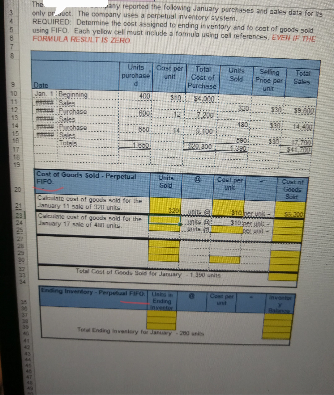 Solved please provide all steps for FIFO problem and correct | Chegg.com