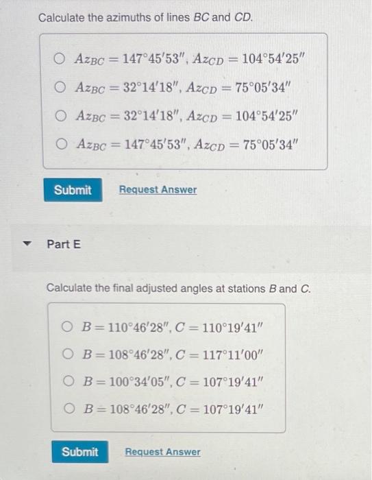 Solved Using the compass (Bowditch) rule, adjust the | Chegg.com