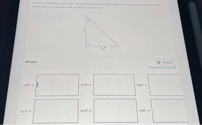 Solved Use the information contained in the figure to | Chegg.com