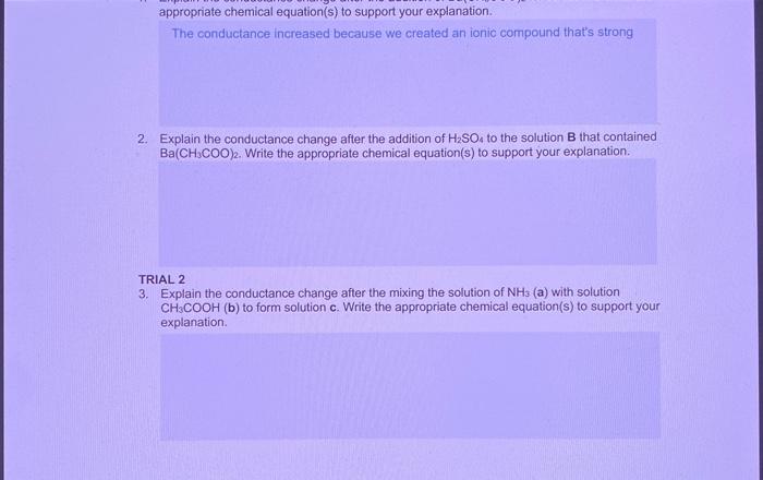 Solved TRIAL 1 1. Explain the conductance change after the | Chegg.com