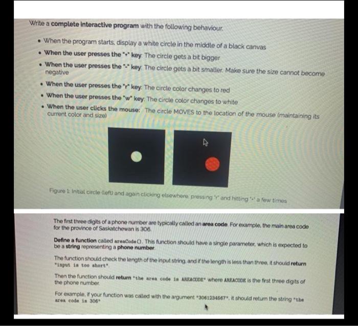 Solved Write a complete interactive program with the | Chegg.com