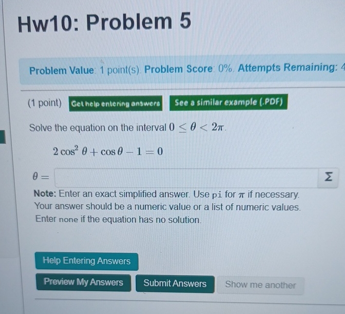 Solved Hw10: Problem 5Problem Value: 1 ﻿point(s) ﻿Problem | Chegg.com