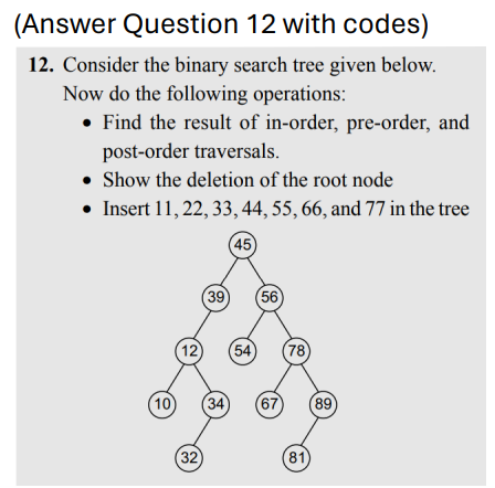 Solved (Answer Question 12 ﻿with codes) ﻿using CConsider the | Chegg.com