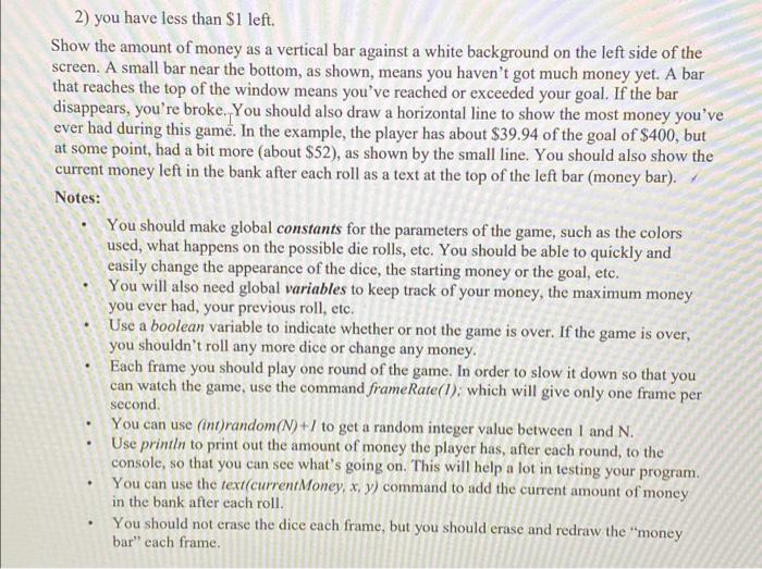 Solved Implement a dice-game simulator that uses the rules | Chegg.com