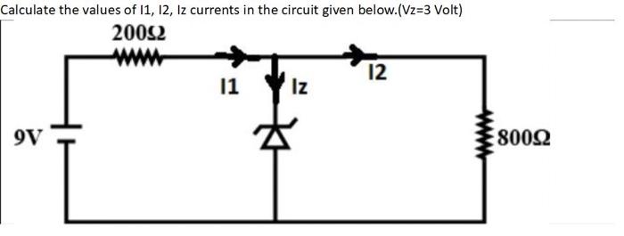 Solved Calculate the values of I1,I2,Iz currents in the | Chegg.com