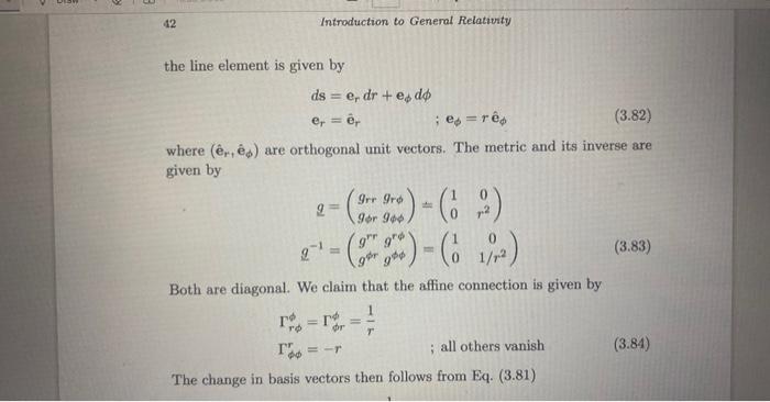 3.6 There are eight elements in the affine connection | Chegg.com