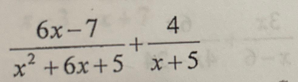Solved 6x-7x2+6x+5+4x+5 | Chegg.com
