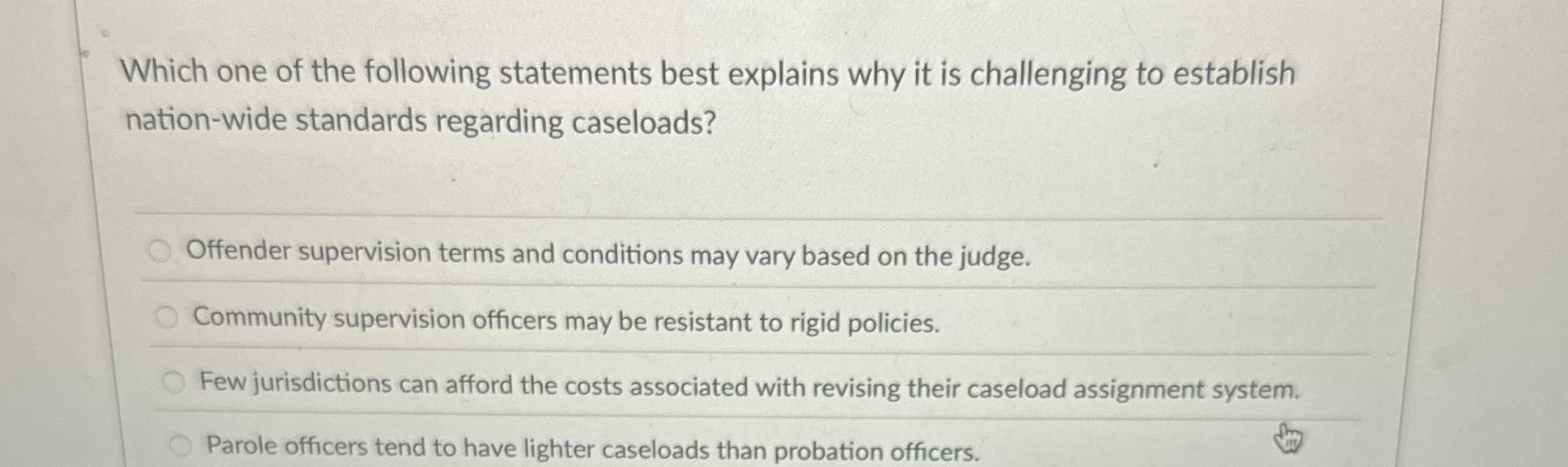 Solved Which one of the following statements best explains | Chegg.com