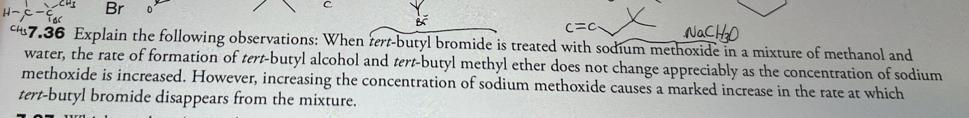 Solved ?C4 7.36 ﻿Explain the following observations: When | Chegg.com