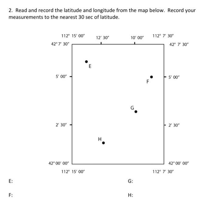 Solved Latitude and Longitude 1. Give the latitude and | Chegg.com Solved Latitude and Longitude 1. Give the latitude and | Chegg.com