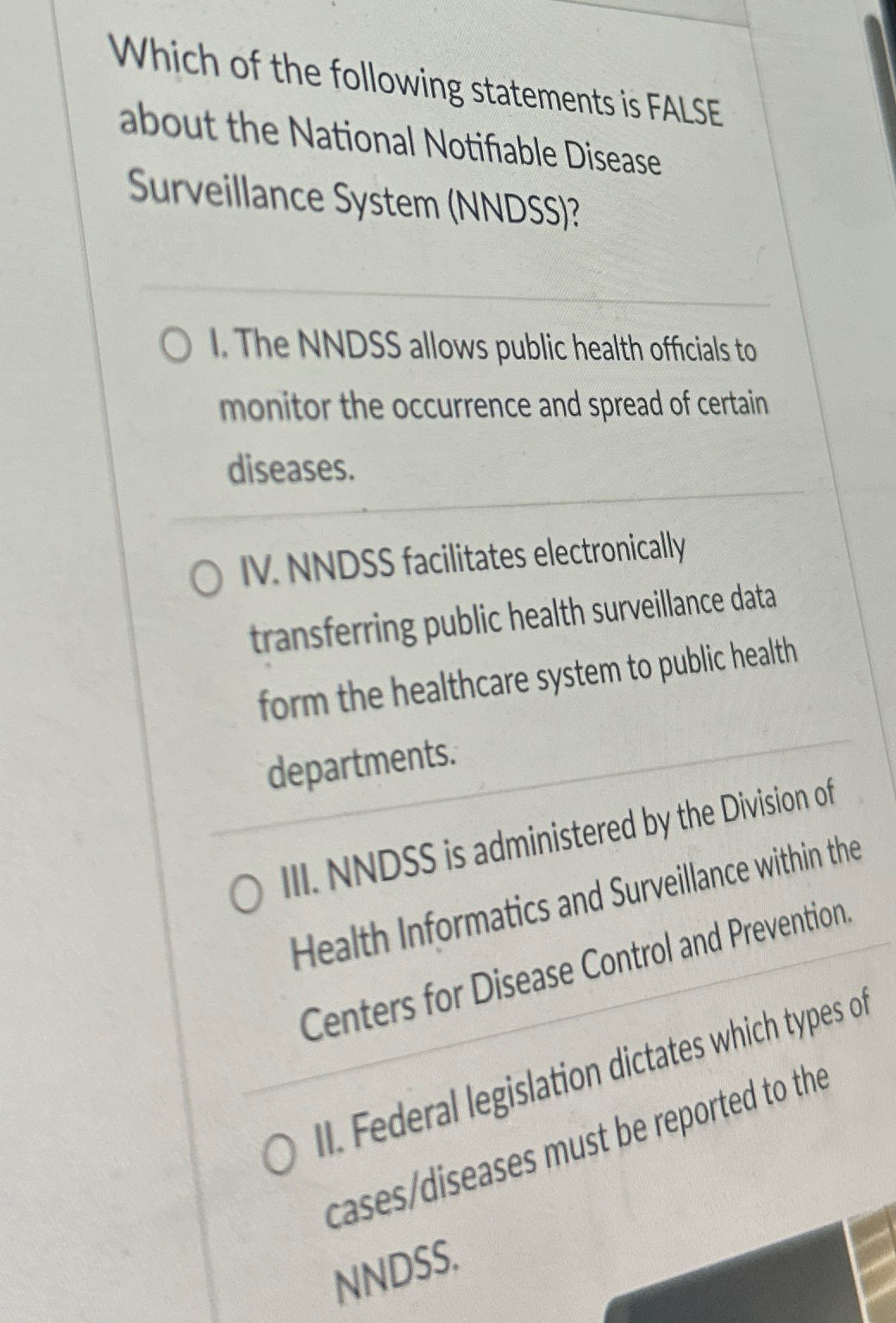 Solved Which of the following statements is FALSE about the | Chegg.com