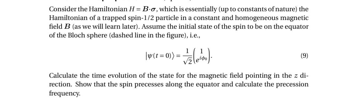 Solved Consider the Hamiltonian H=B*σ, ﻿which is essentially | Chegg.com
