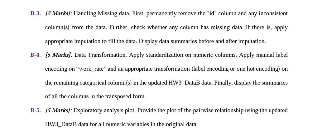 Solved Required: solve only questions B-6 up to B-9 I just | Chegg.com