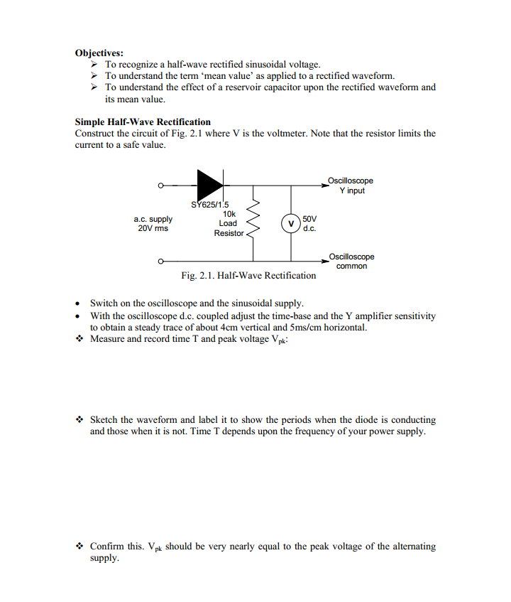 Solved Half Wave Rectification, Vmax = 2.96V Vmin = -80.00mV | Chegg.com