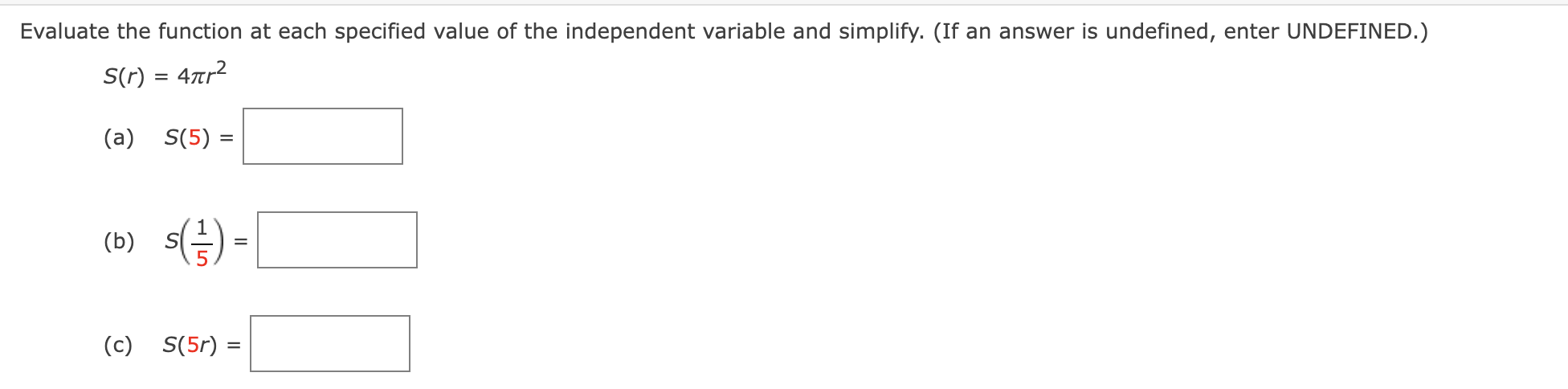 Solved Evaluate the function at ﻿each specified value of | Chegg.com
