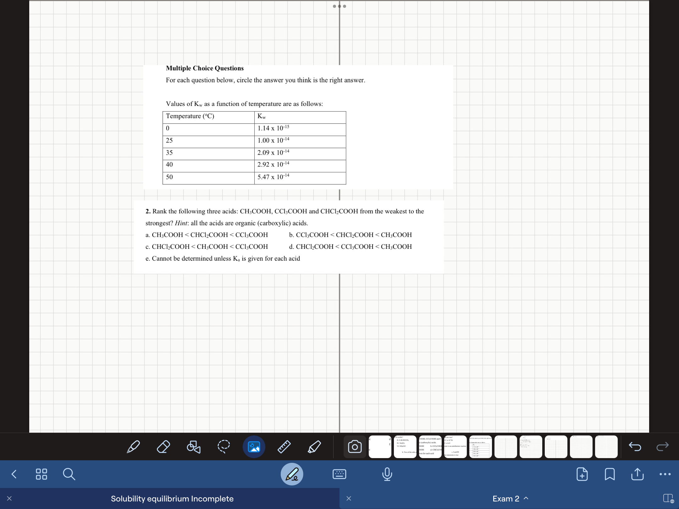 Solved Multiple Choice QuestionsFor each question below, | Chegg.com