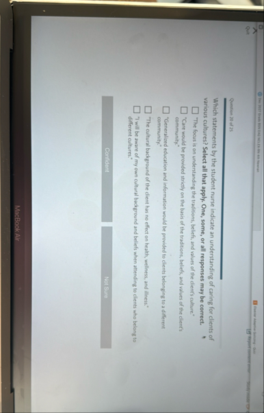 Solved Questipn 20 ﻿of 25Which statements by the student | Chegg.com